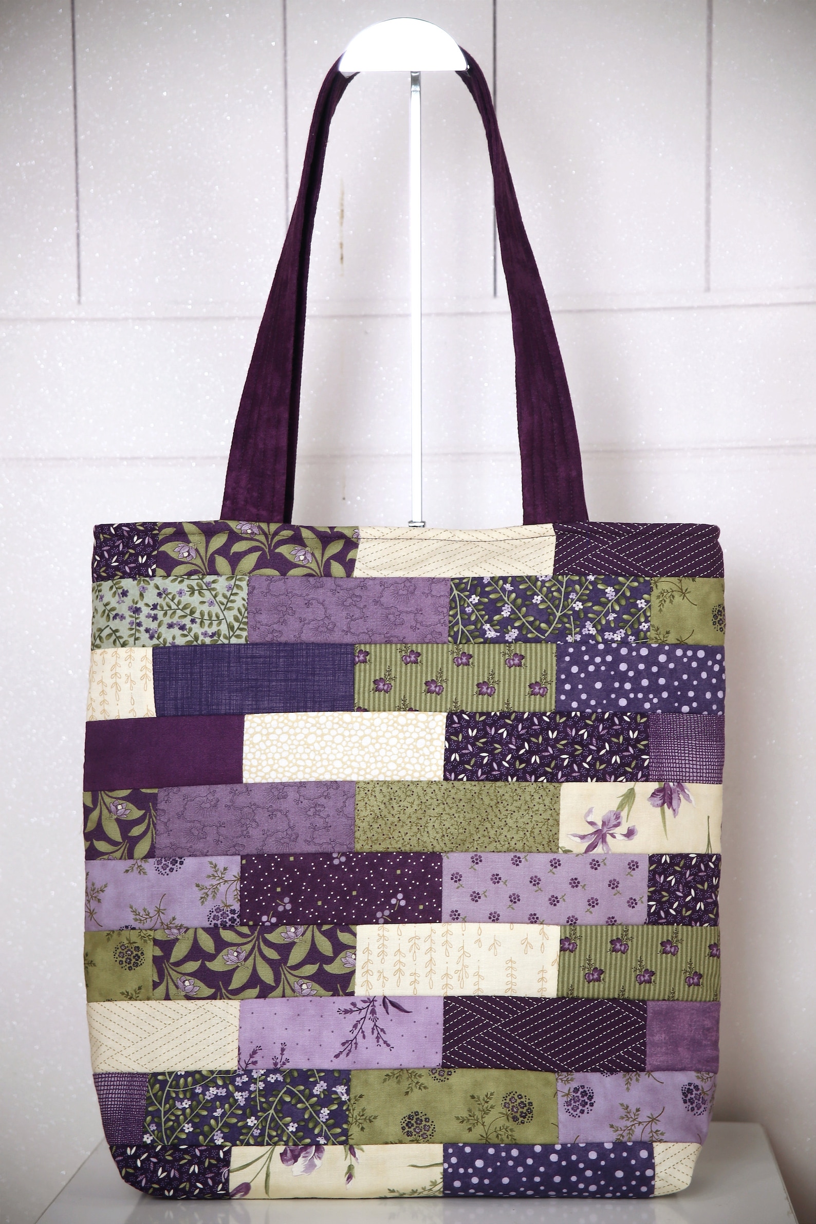 Quilted Tote Bag, Shoulder Bag for Women, Quilted Bag, Handmade Tote ...