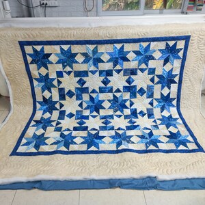 Blue Star Quilt ,samples Made to Order - Etsy