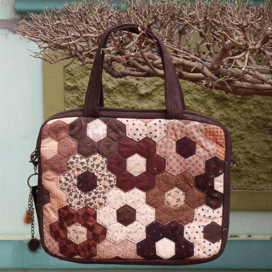 Hexagonal Laptop Bag , Quilted Laptop Sleeve, Protective Computer Cover ...