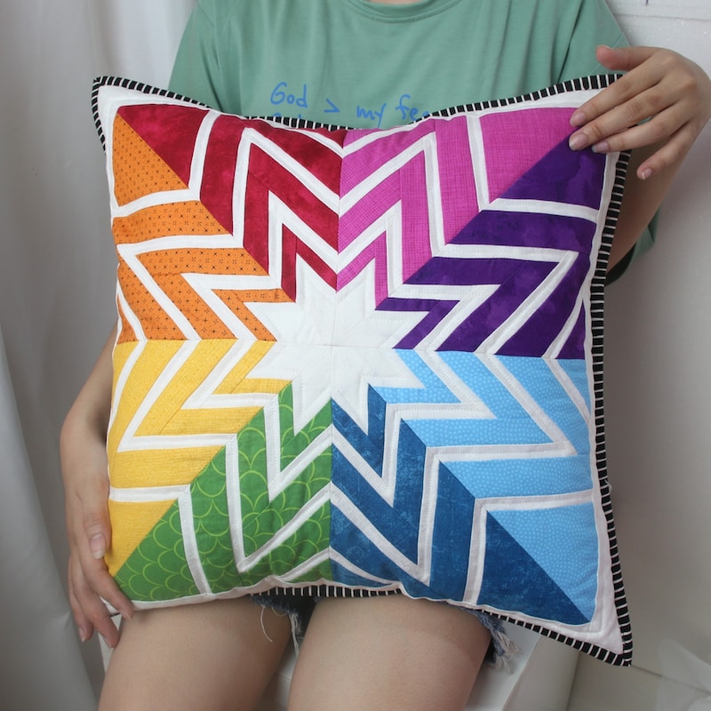 Modern Quilt Pillow - Etsy