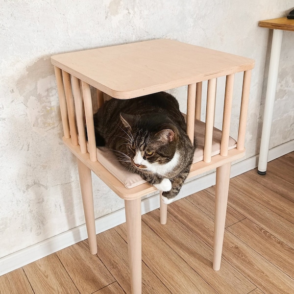 Cat End Table - Etsy