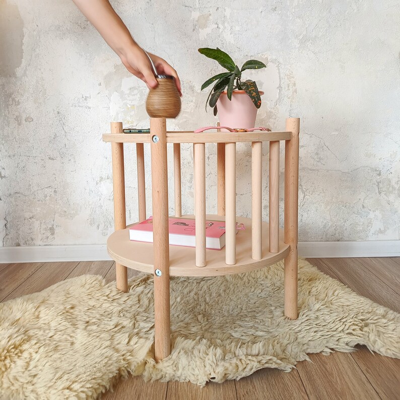 Small Round Plywood Coffee Table Cat Furniture - Etsy