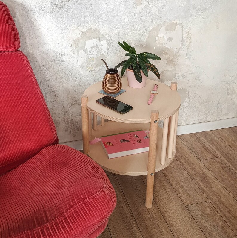 Small Round Plywood Coffee Table Cat Furniture - Etsy
