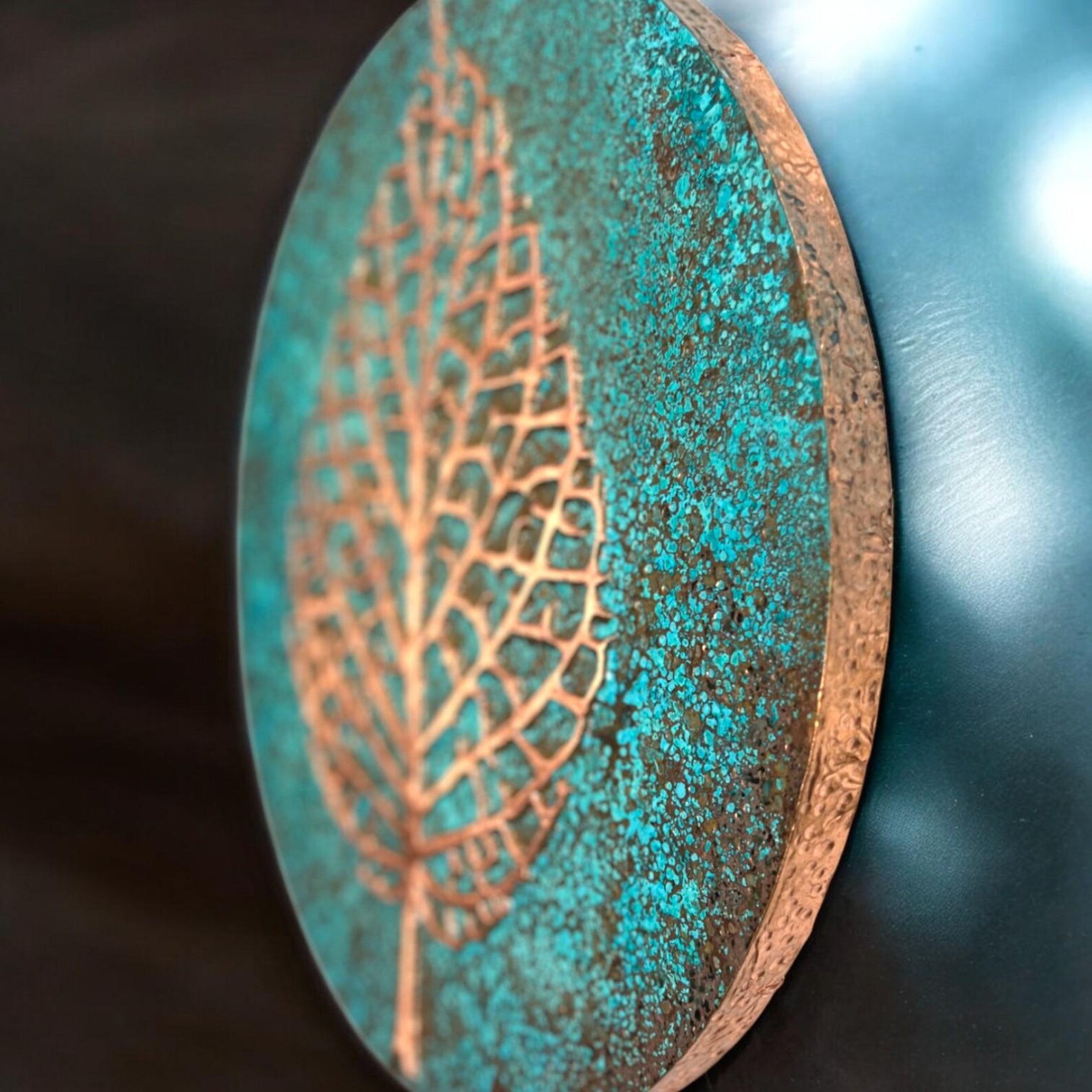 Rustic Copper Wall Art | Farmhouse Decor | Textured Wall Decor ...