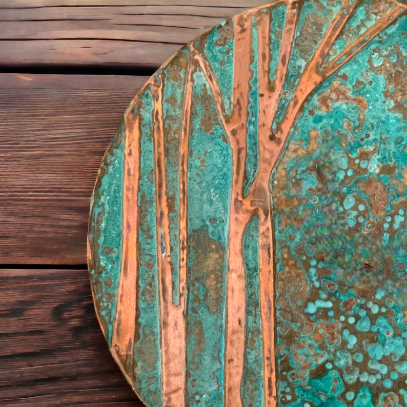 Rustic Copper Wall Art Farmhouse Decor Textured Wall Decor - Etsy