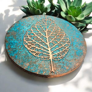 Rustic Copper Wall Art | Farmhouse Decor | Textured Wall Decor ...