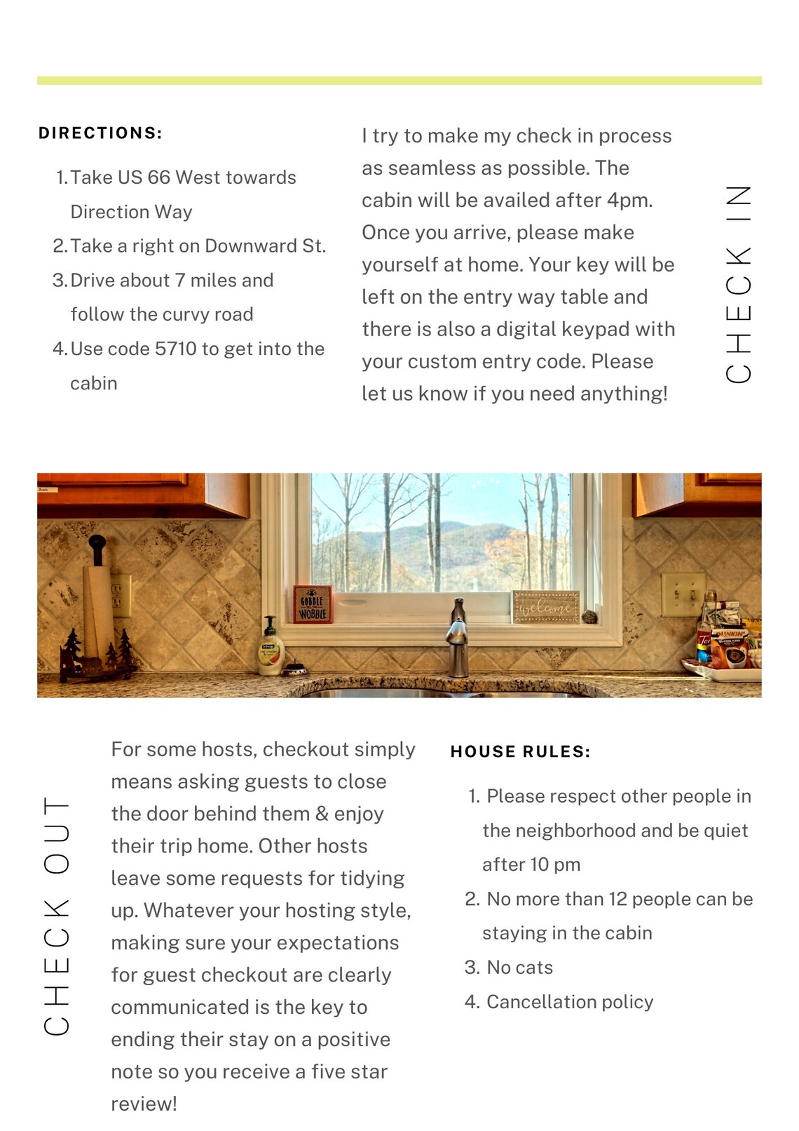 Vacation Rental Welcome Booklet as a Digital Download - Etsy