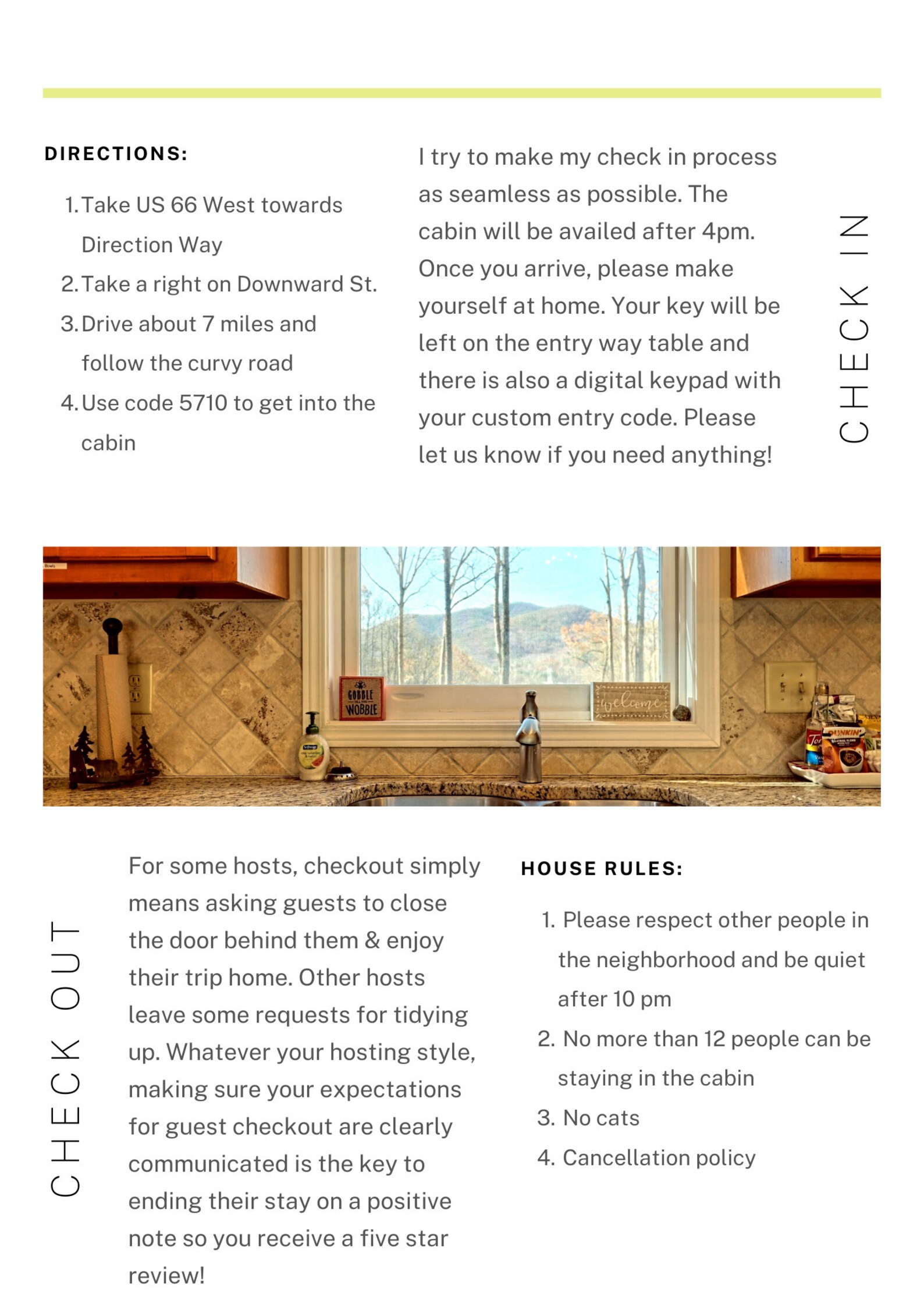 Vacation Rental Welcome Booklet as a Digital Download - Etsy