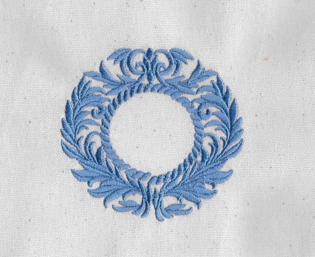 Blank Baroque Monogram Frame, 4 Sizes , Machine Embroidery Designs ...