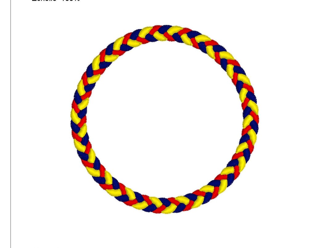 Nautical Braided Rope Frame, 8 Sizes, Machine Embroidery Designs ...