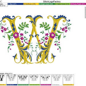 Vintage Monogram Alphabet, 3 Sizes, Machine Embroidery Designs - Etsy