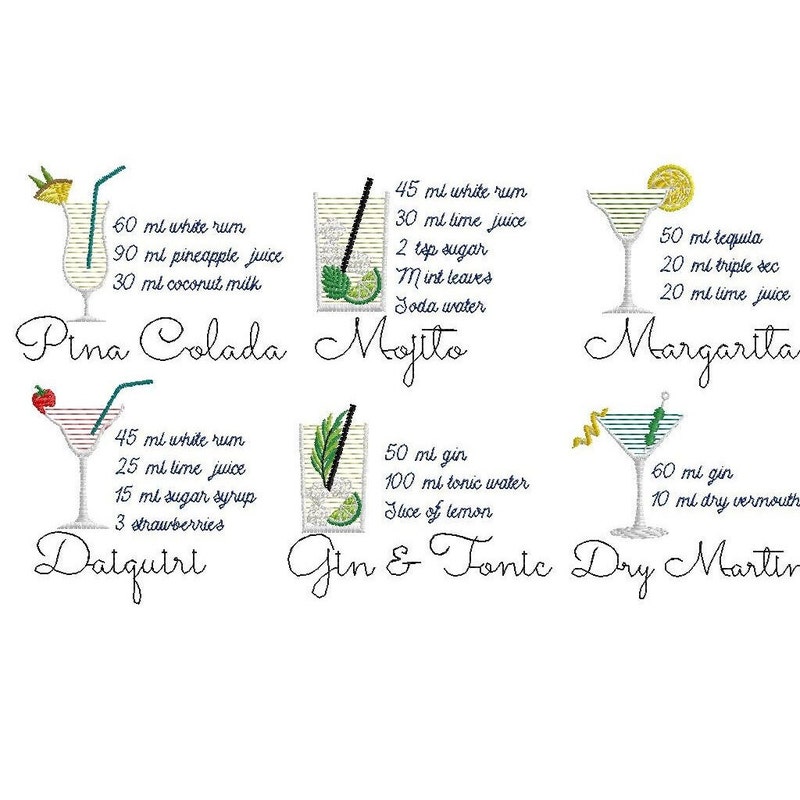 Recipe Embroidery - Etsy