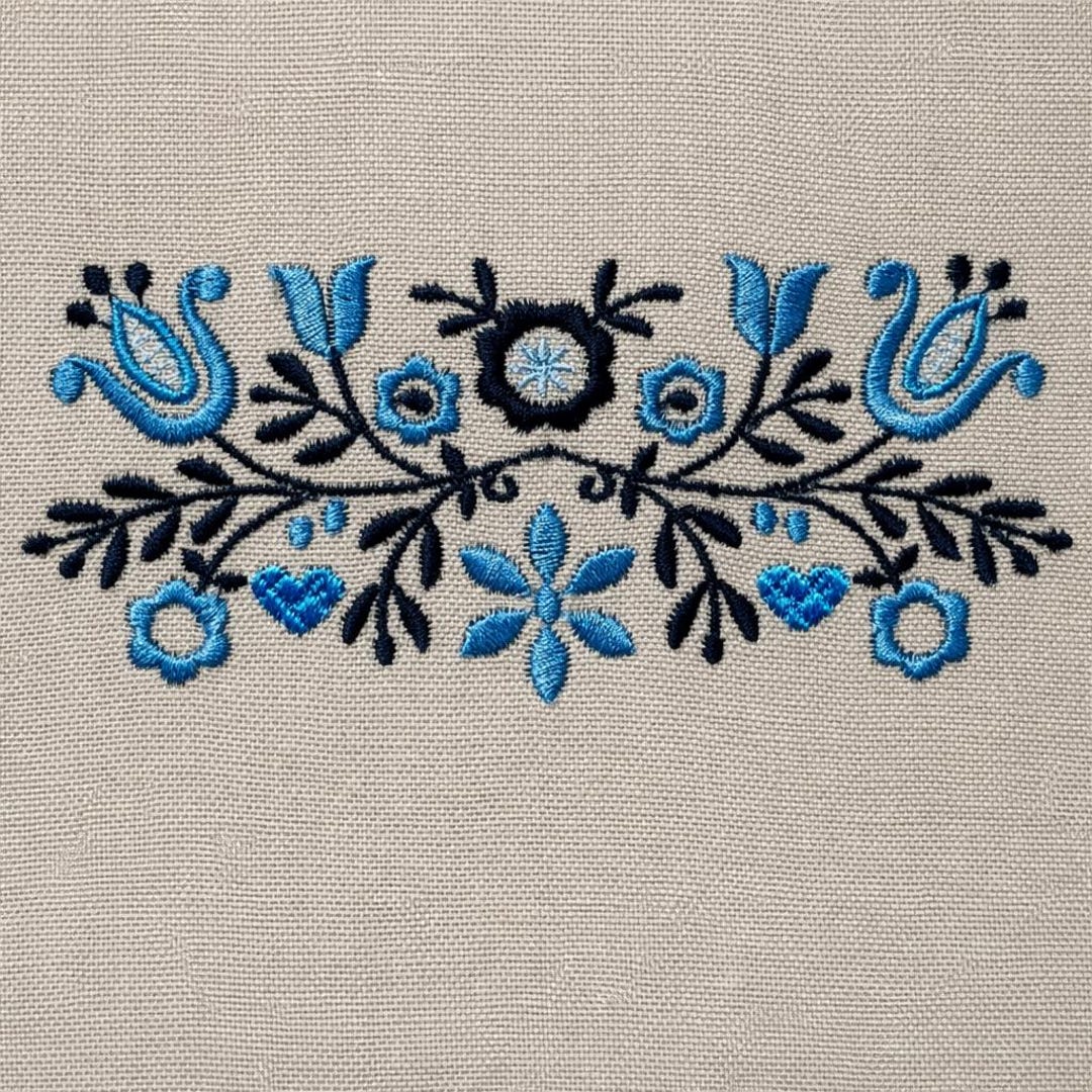 Ornemental Folk Design Flowers, 3 Sizes, Machine Embroidery Designs - Etsy