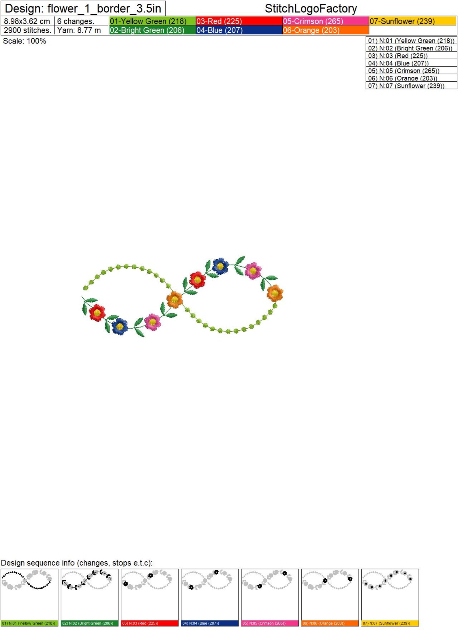 Flower Border, Wallpaper Like, 4 Sizes, Machine Embroidery Designs - Etsy