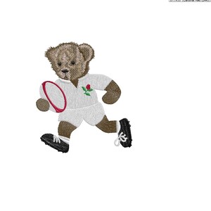 Teddy Bear Rugby Player England, 3 Sizes, Machine Embroidery Designs - Etsy