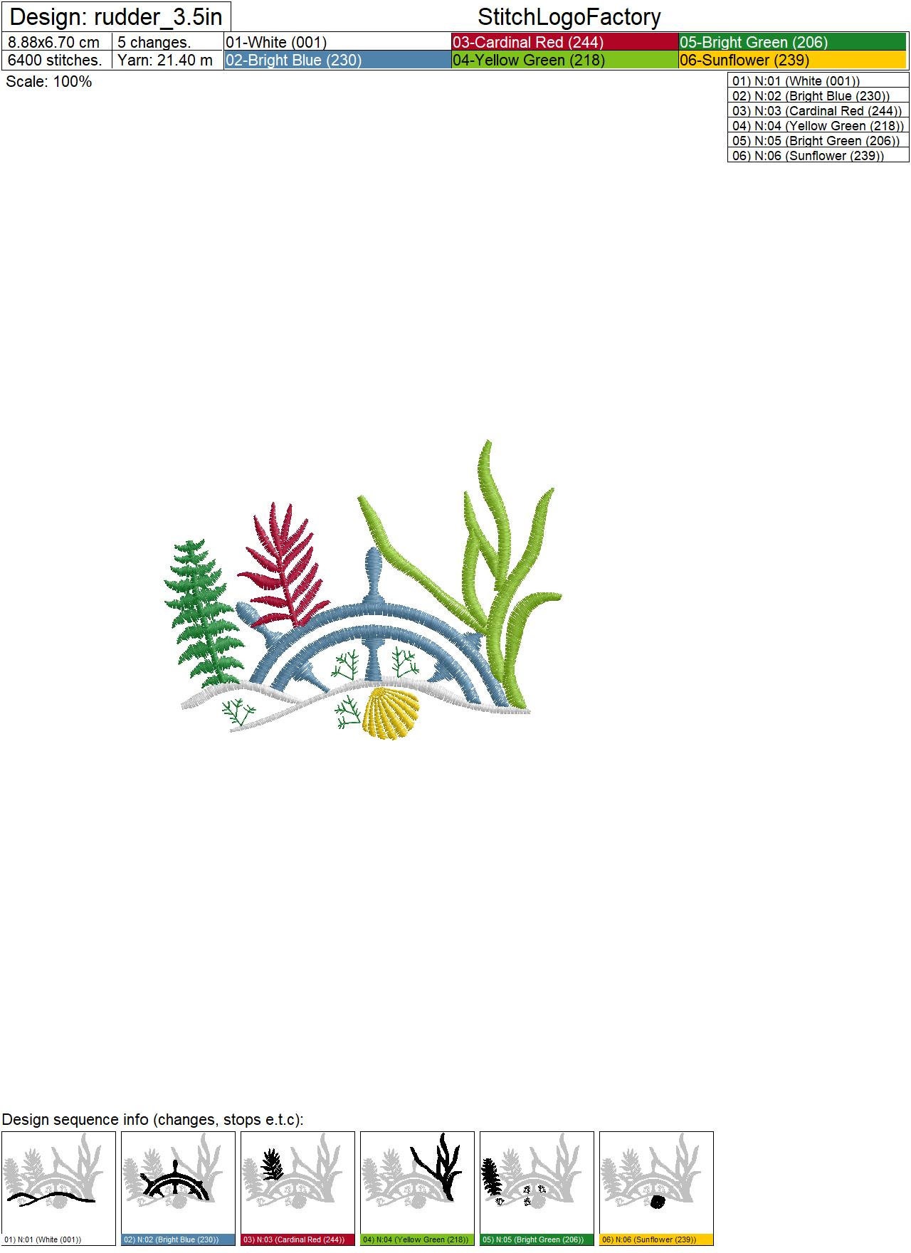 Set of 9 Ocean Coral Marine Life Designs, 2 Sizes Each, Machine ...