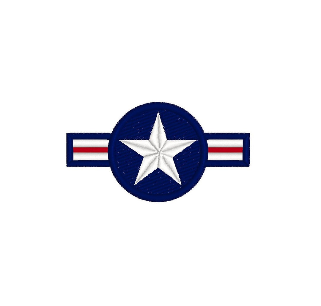 Roundel of the USAF, 5 Sizes, Machine Embroidery Designs Instant ...