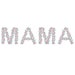 Pink Flower Font + "mama" Word, 3 Sizes, Machine Embroidery Designs - Etsy