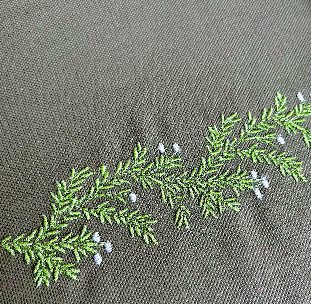 Leaf and Berry Border, 3 Sizes Machine Embroidery Designs Instant ...
