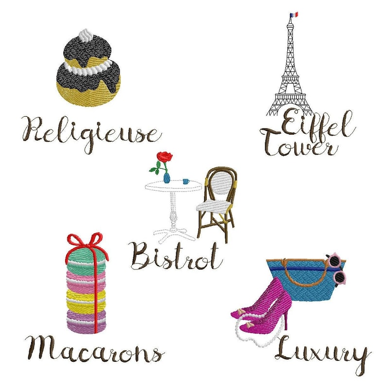 Paris Embroidery - Etsy