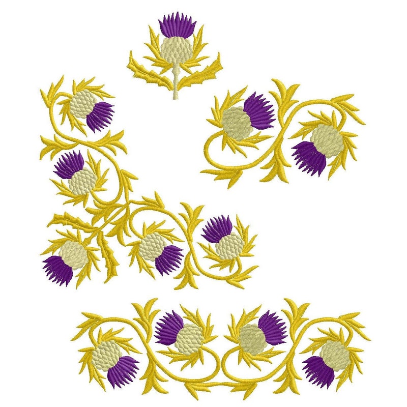 Thistle Embroidery Pattern - Etsy