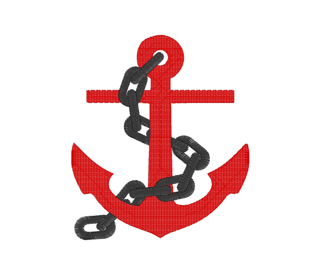 Nautical Anchor and Chain, 8 Sizes, Machine Embroidery Designs - Etsy