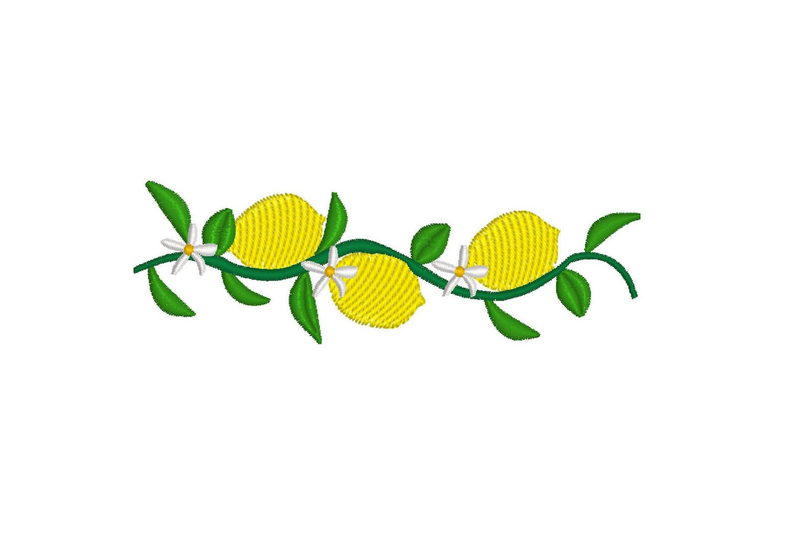 Lemon Branch, 3 Sizes, Machine Embroidery Designs - Etsy
