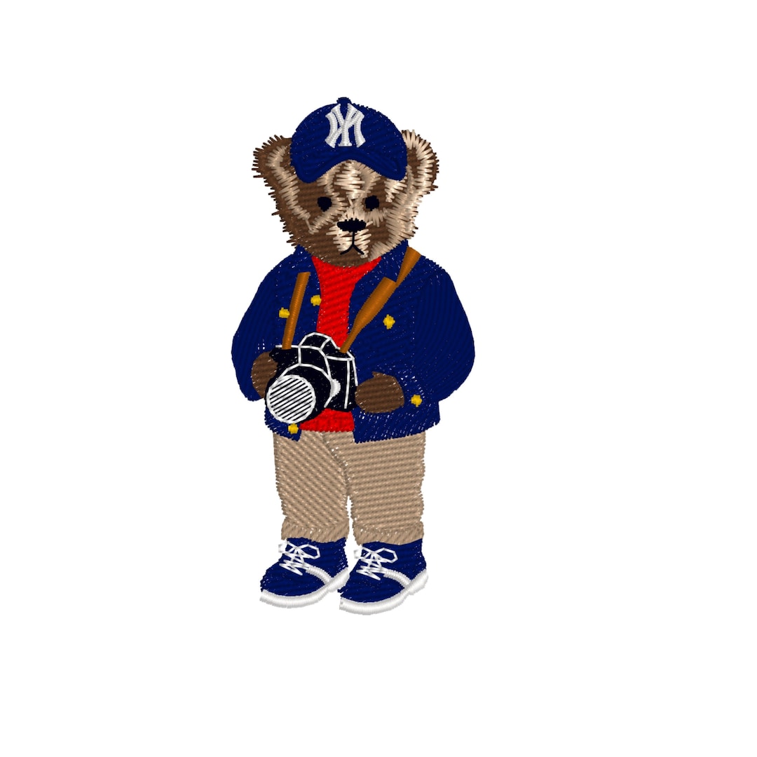 Teddy Bear Photographer, 3 Sizes, Machine Embroidery Designs - Etsy