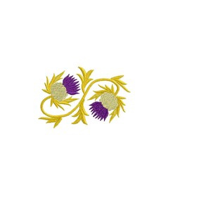 Set of 4 Golden Thistle Border Corner, 3 Sizes Each Machine Embroidery ...