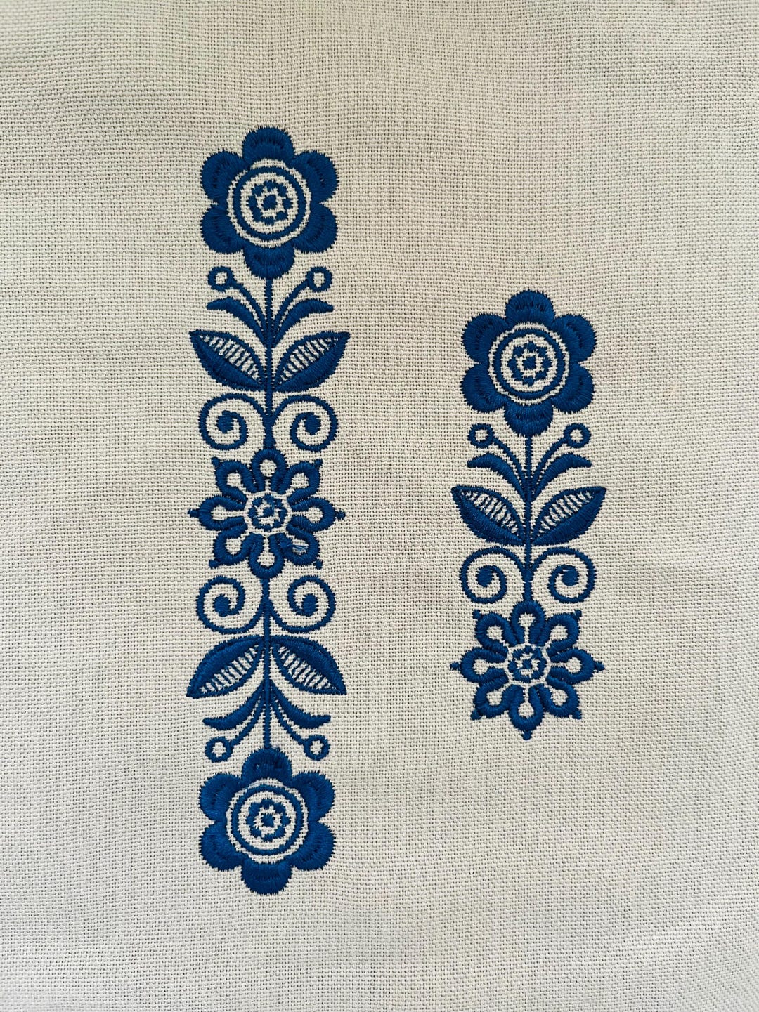 Folk Flower, Scandinavian Style, 4 Sizes, Machine Embroidery Designs - Etsy