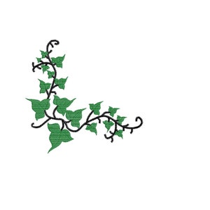 Ivy Branch, Ivy Leaves Corner 5 Sizes Machine Embroidery Designs ...