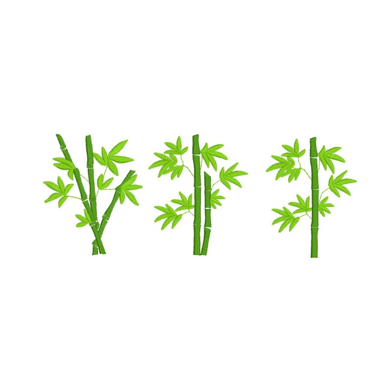 Machine Embroidery Bamboo Font - Etsy
