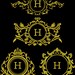 Set of 4 Blank Monogram Frames, Blank Monogram, 3 Sizes Each Machine ...
