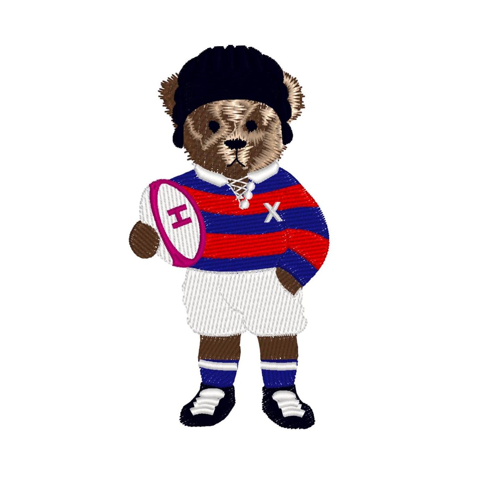 Teddy Bear Rugby Player, 3 Sizes, Machine Embroidery Designs - Etsy