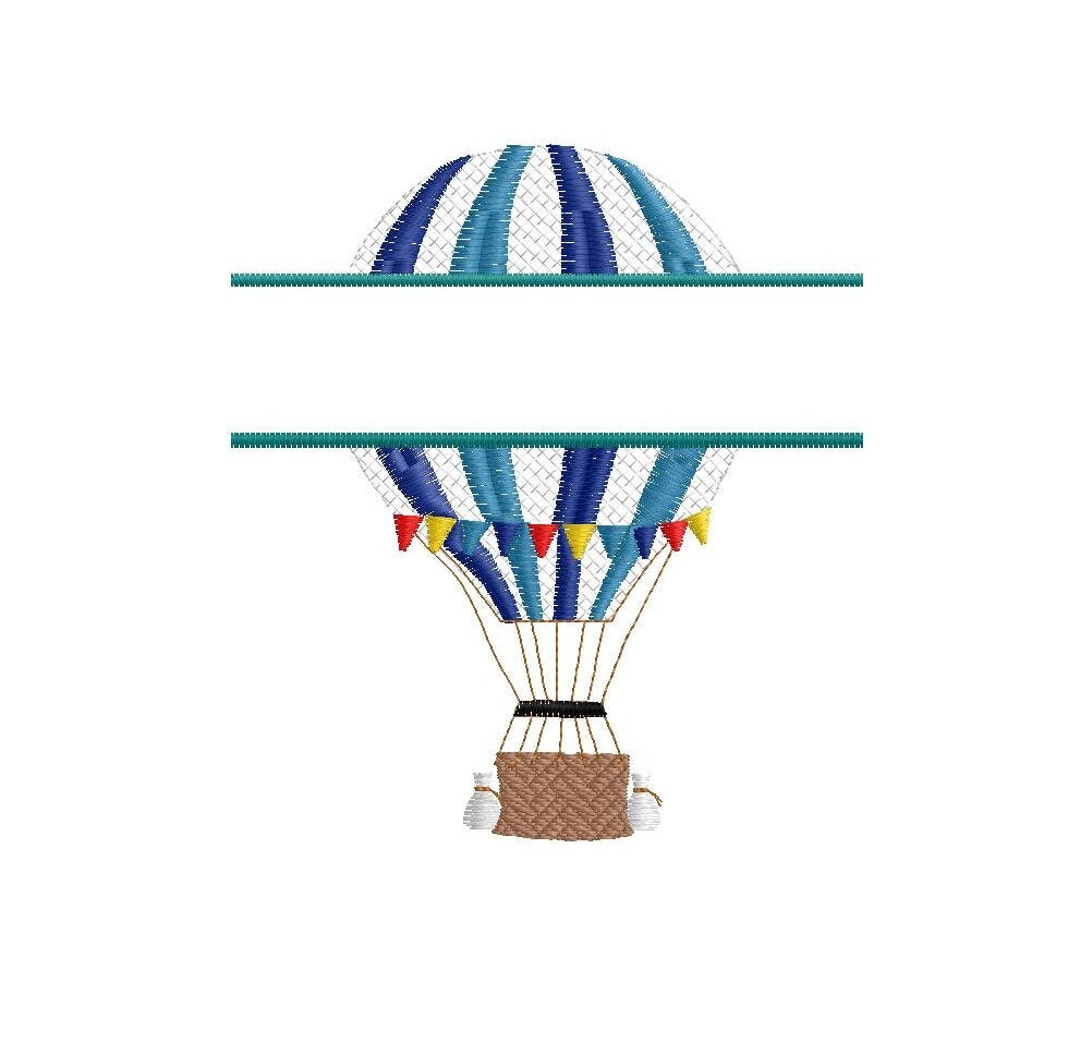 Air Ballon Frame, 3 Sizes, Machine Embroidery Designs Instant Download ...