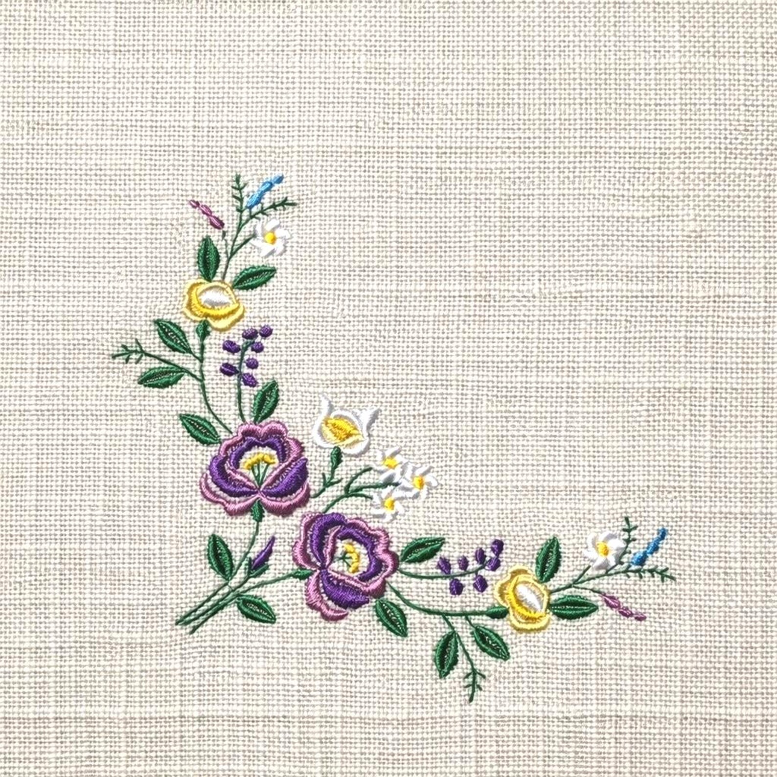 Flower Corner Folk, 2 Sizes, Machine Embroidery Designs - Etsy