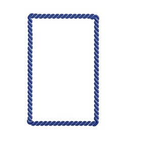 Rectangle Rope Frame, 4 Sizes Machine Embroidery Designs Instant ...