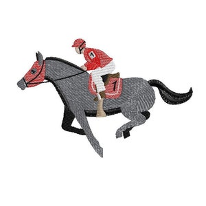 Horse Rider Man Riding Horse Machine Embroidery Designs 4 - Etsy
