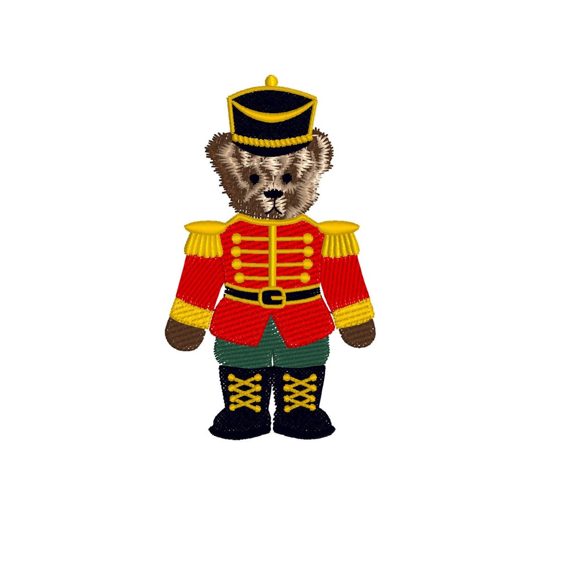 Teddy Bear Christmas Nutcracker, 3 Sizes, Machine Embroidery Designs - Etsy