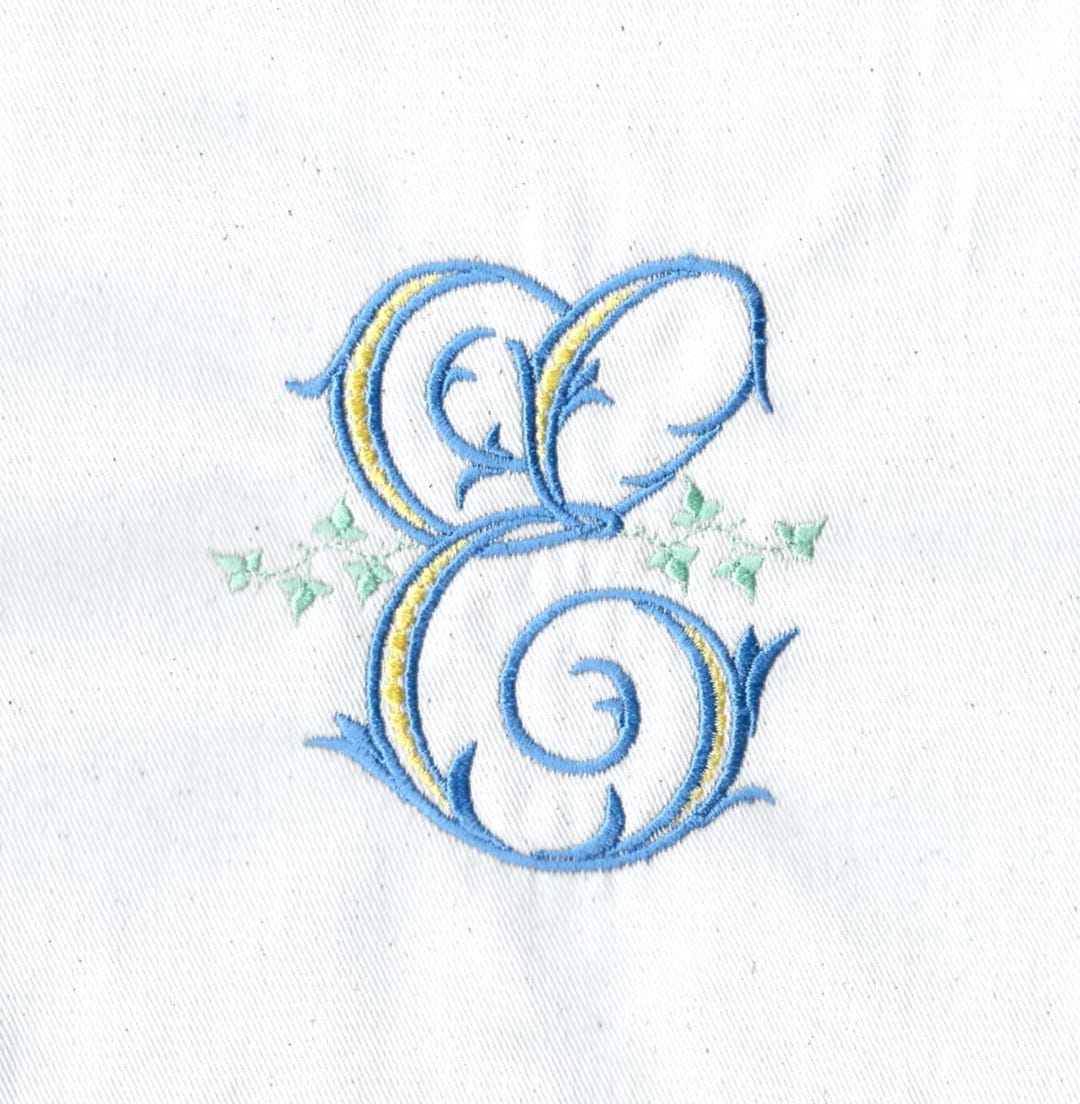 Vintage Old Monograms With Ivy Branches, 26 Capital Letters, 4 Sizes ...