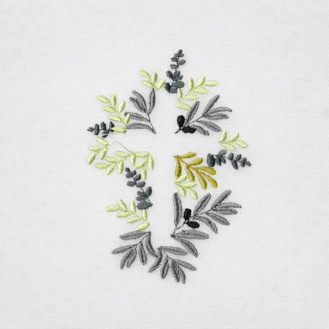 Leafy Cross Leaves, 3 Sizes, Machine Embroidery Designs - Etsy