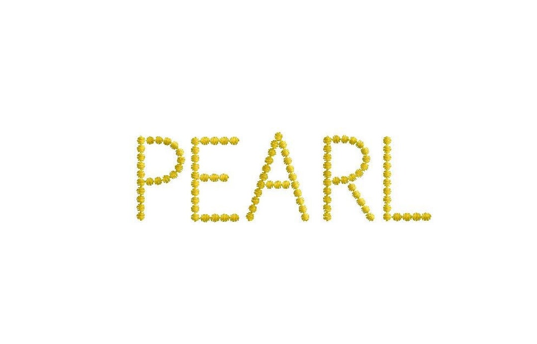 Pearl Font, 5 Sizes Machine Embroidery Designs Instant Download - Etsy