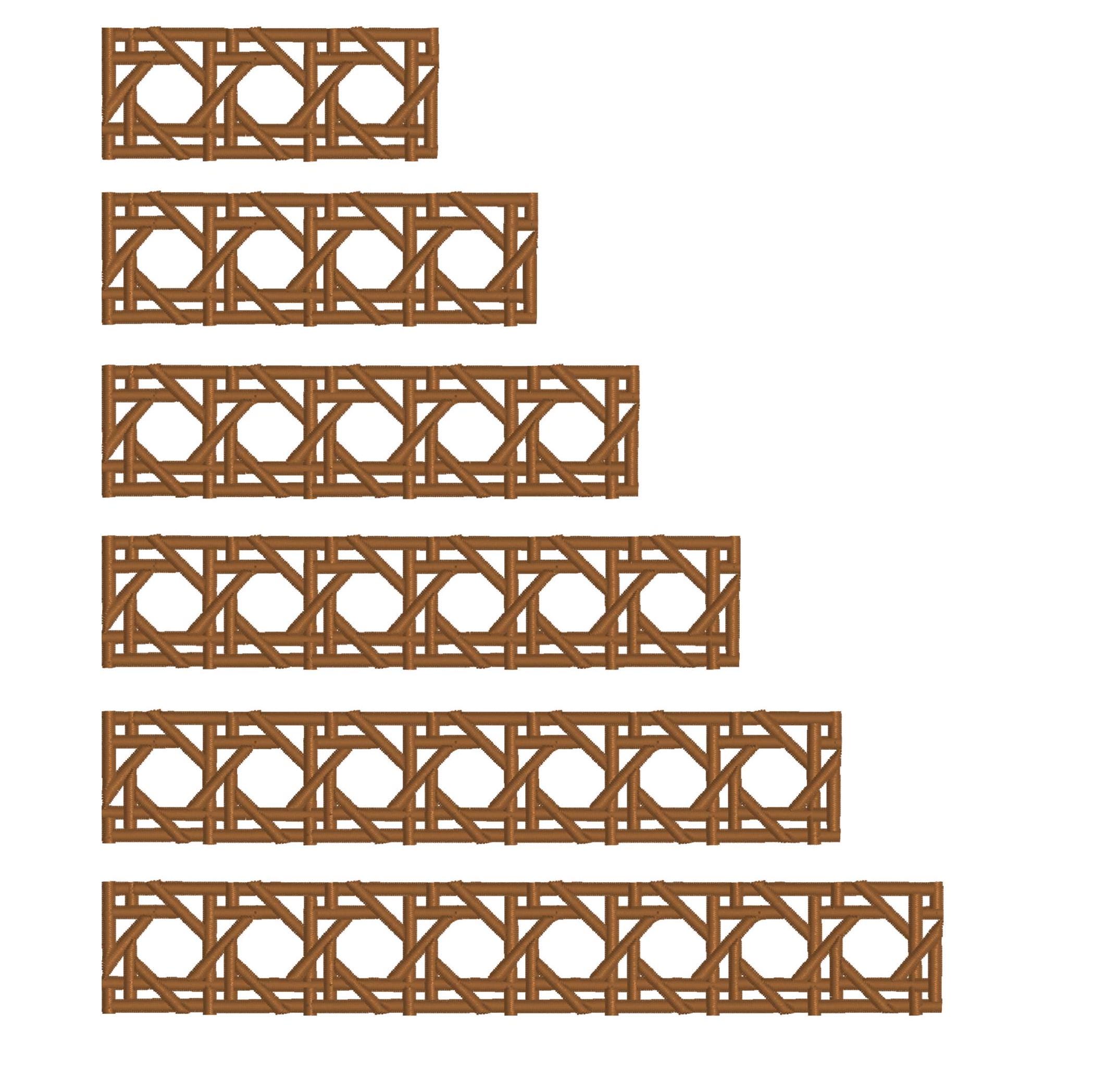 Caning Border, 7 Sizes, Machine Embroidery Designs - Etsy