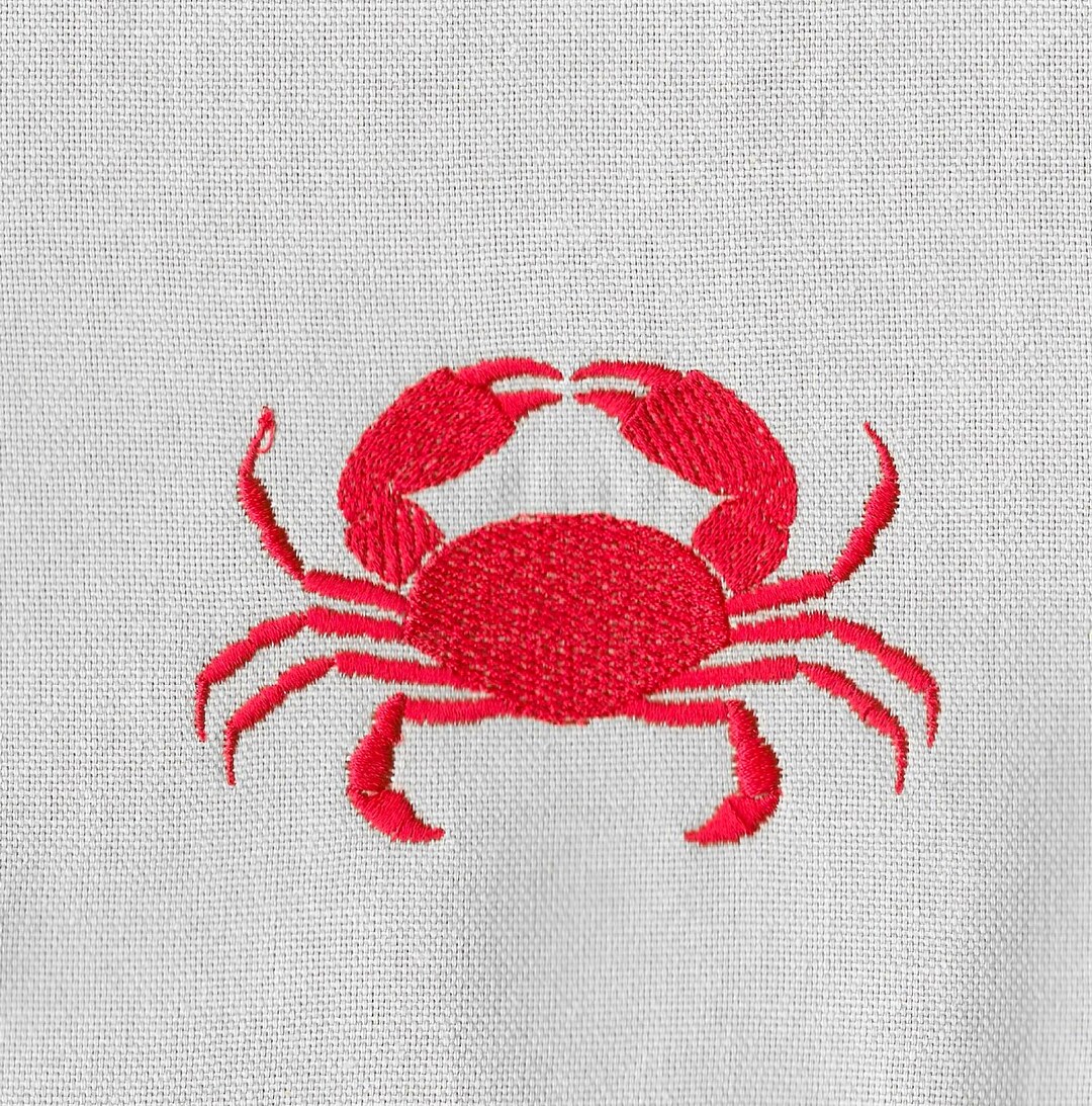 Red Crab, 10 Sizes, Machine Embroidery Designs - Etsy