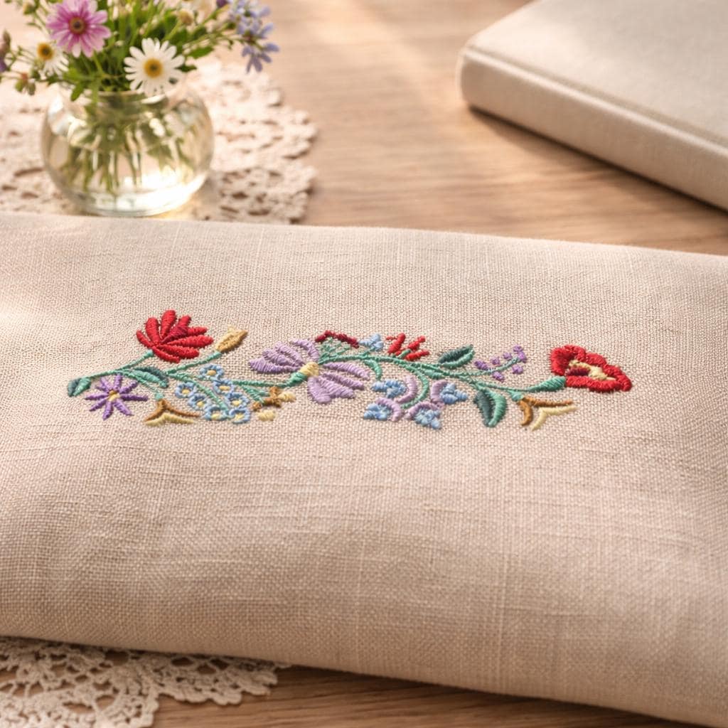 Vintage Folk Flowers Border, 4 Sizes, Machine Embroidery Designs - Etsy