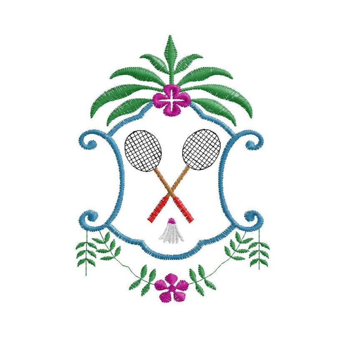 Badminton Frame Machine Embroidery Designs, 3 Sizes Instant Download - Etsy