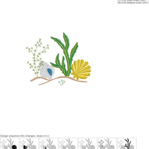 Set of 9 Ocean Coral Marine Life Designs, 2 Sizes Each, Machine ...