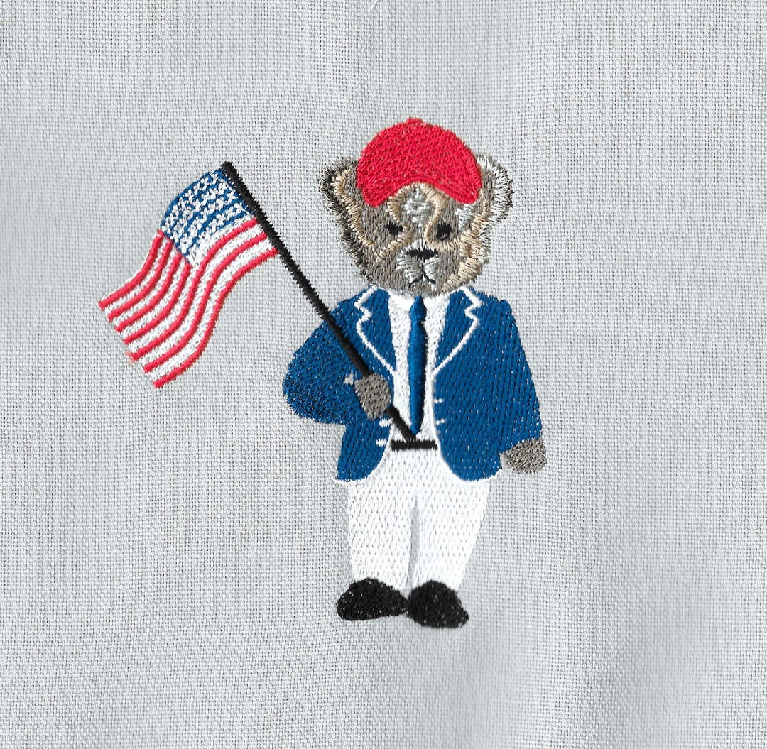 Teddy Bear American, US Flag, 3 Sizes, Machine Embroidery Designs ...
