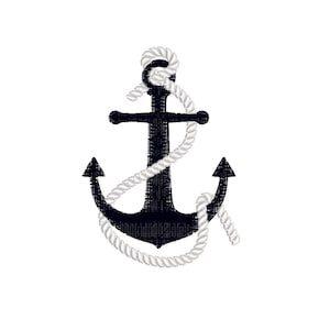 Nautical Anchor and Rope, 8 Sizes Machine Embroidery Designs Instant ...