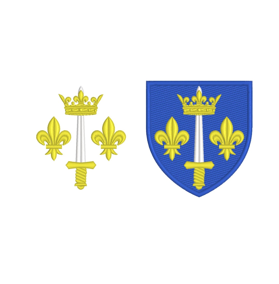 Joan of Arc Coat of Arms, 15 Sizes Each, Machine Embroidery Design - Etsy